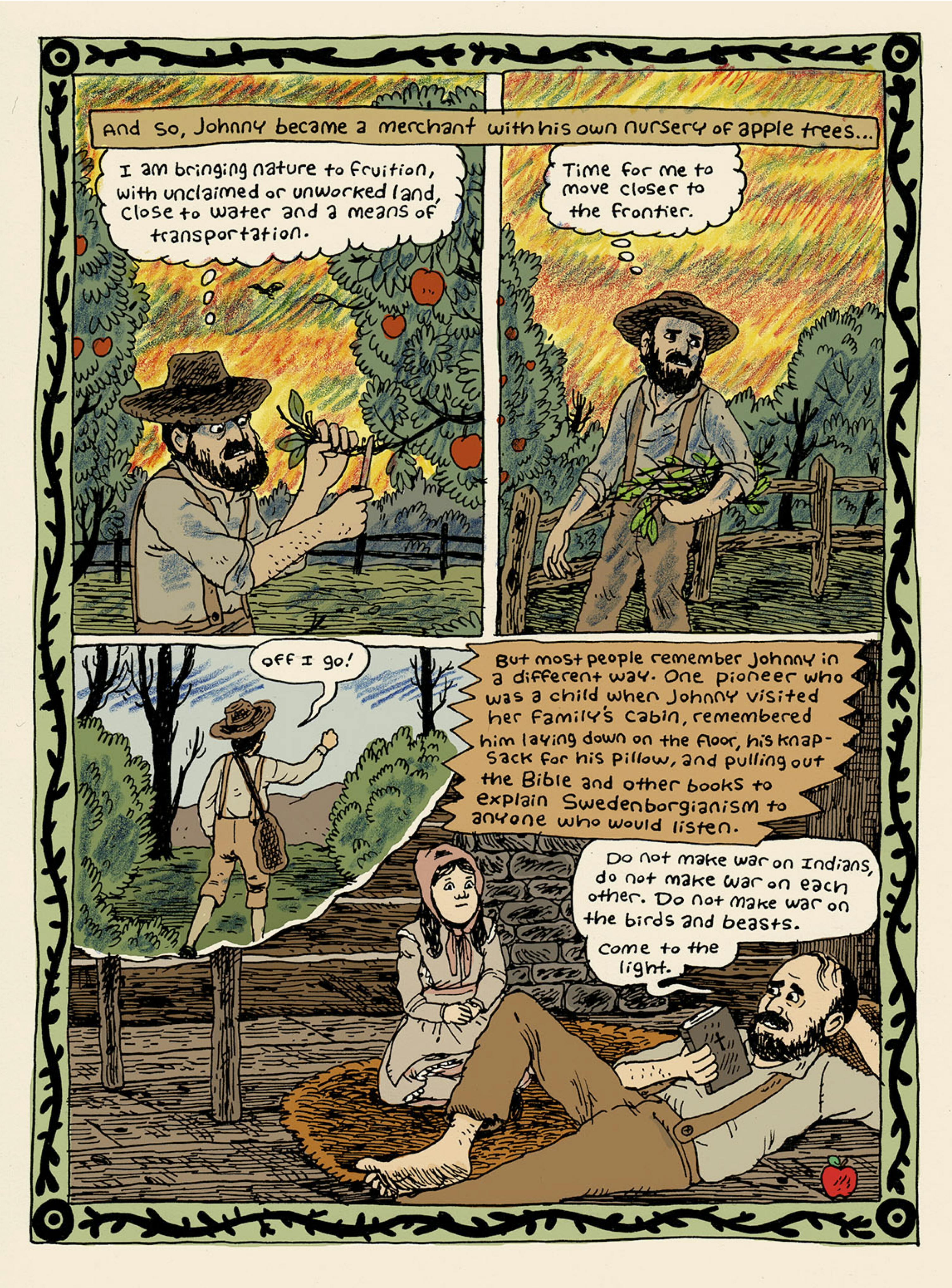 Illustrated History of Johnny Appleseed, Hero of American Frontier ...