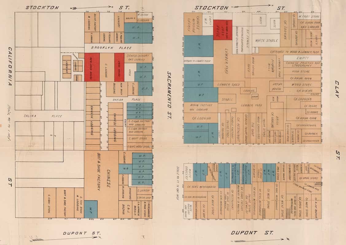 Map of San Francisco's Chinatown in 1880s Shows Brothels, Opium Dens ...
