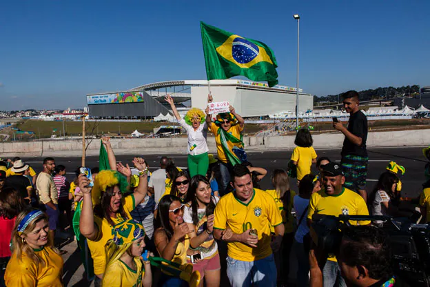 World Cup Photos: Brazilian Fans Really Love Their Yellow Jerseys | The ...