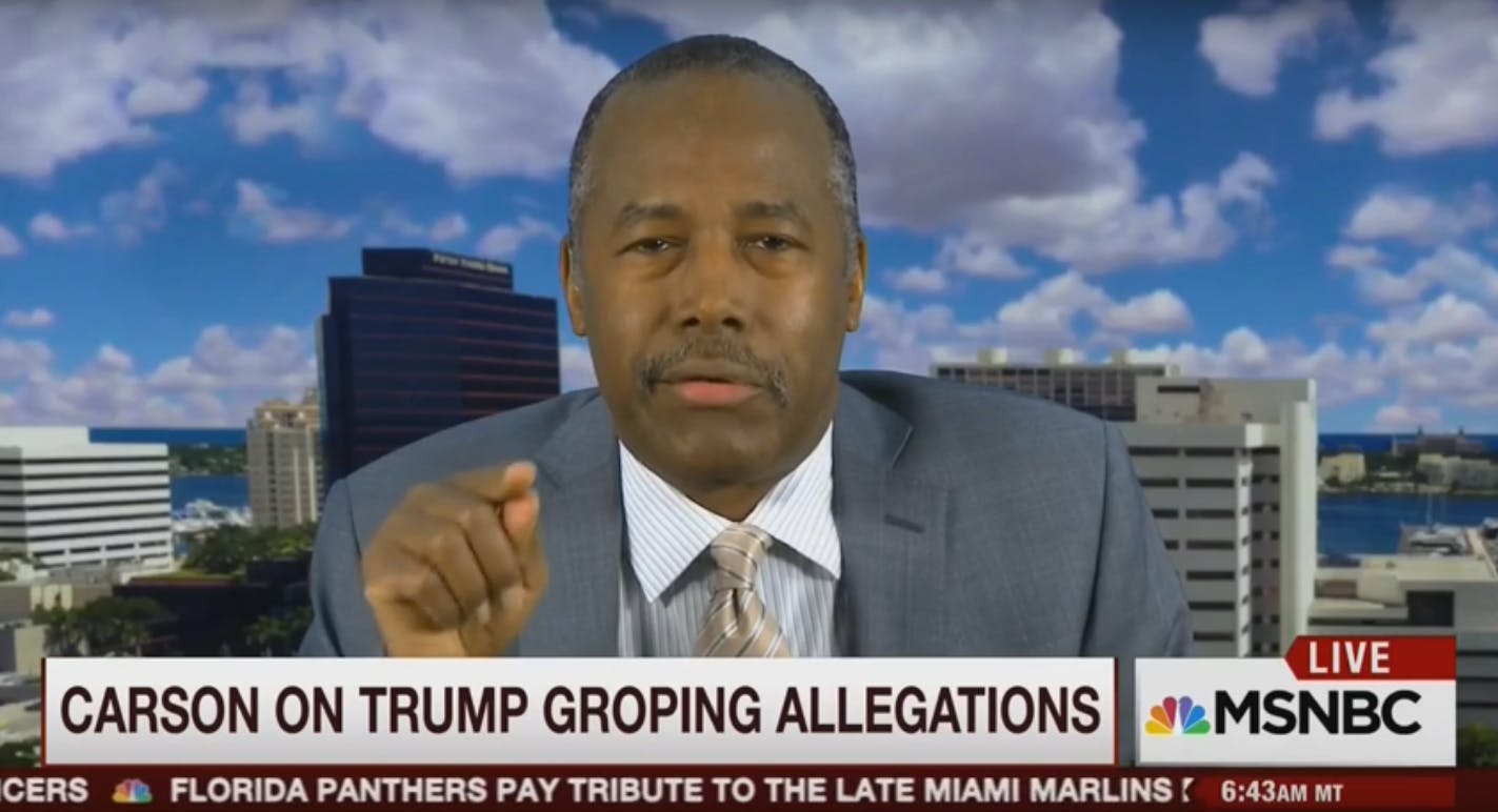 Ben Carson displayed a human emotion. | The New Republic