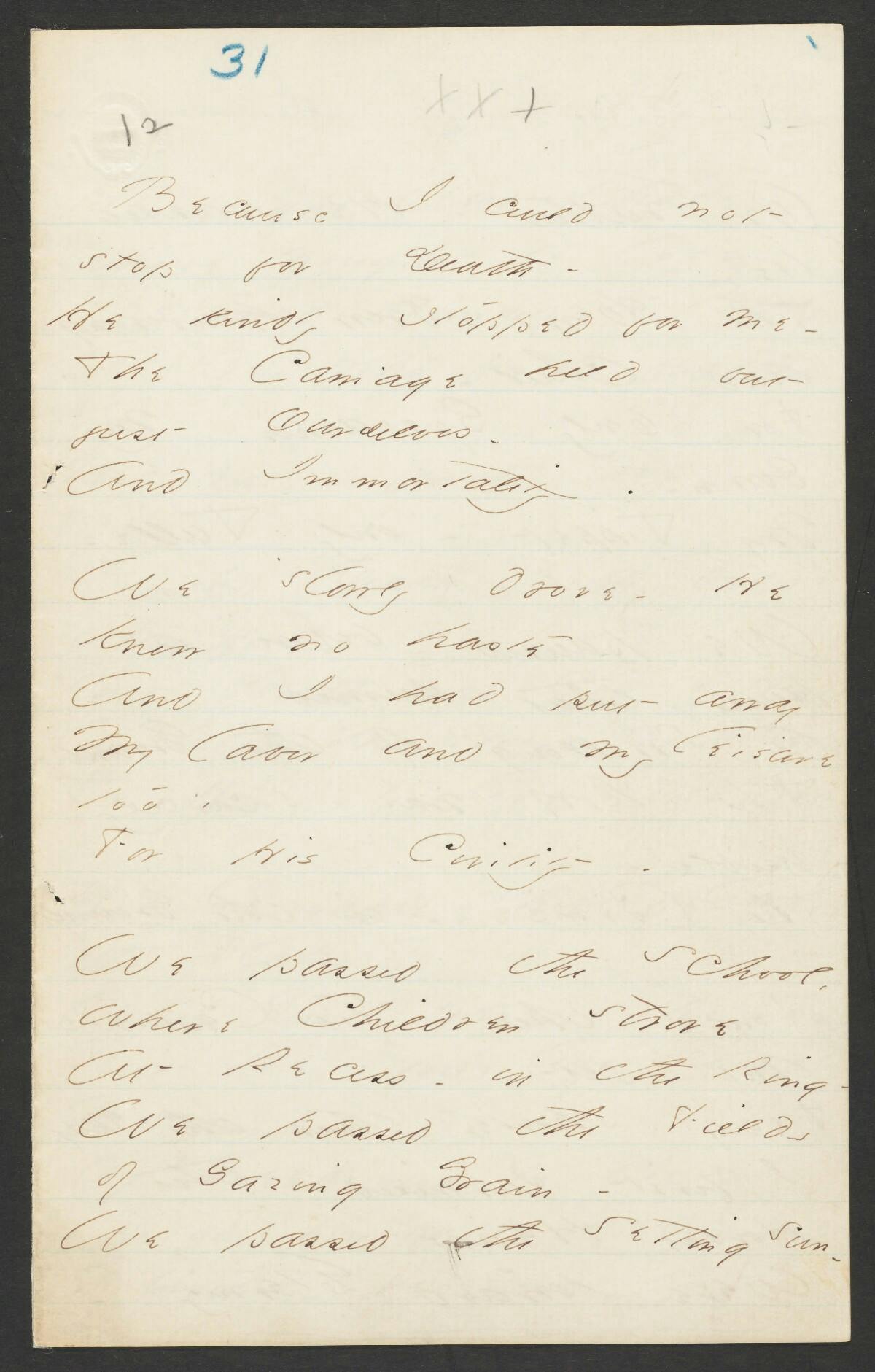 Emily Dickinson manuscripts poetry in her handwriting | The New Republic