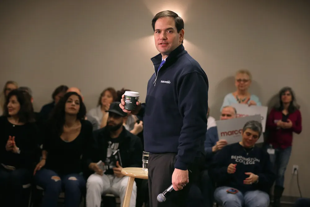 Little Marco has changed his mind about that “con artist” Donald Trump ...