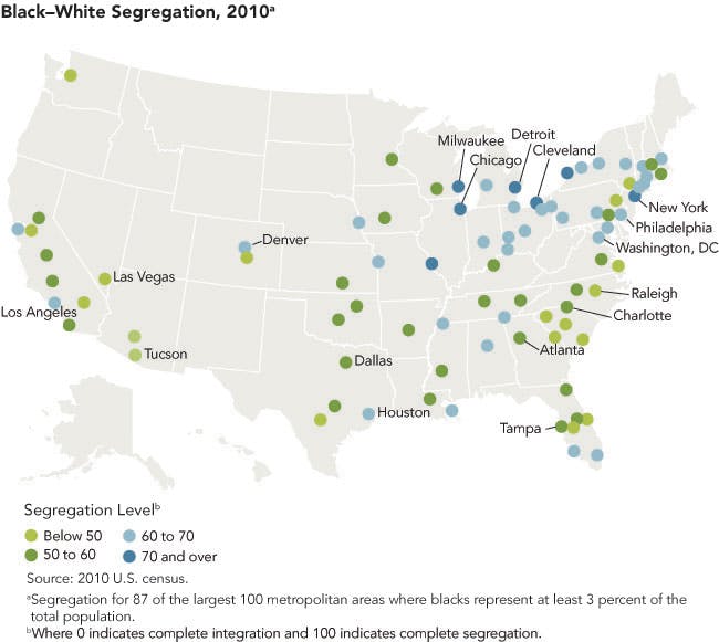 Black-White Segregation Is Steadily Declining | The New Republic
