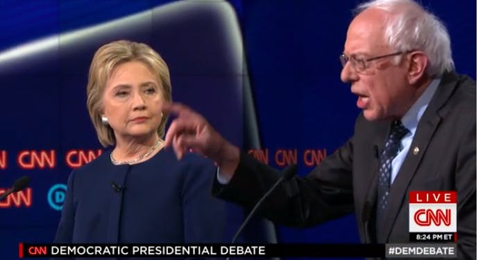 “Excuse me, I’m talking,” Bernie tells Hillary during their bailout ...