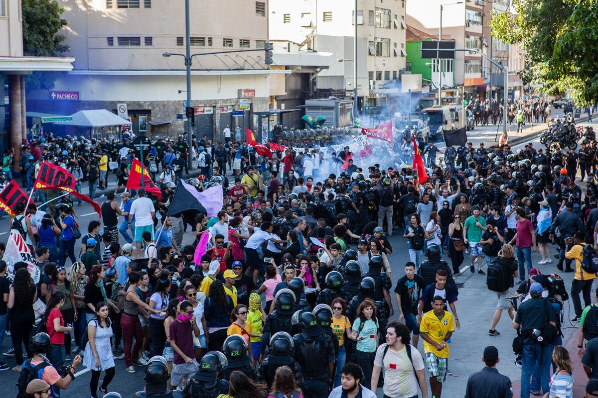 Brazilian Riot Police Crushed a Big Protest During the World Cup Final ...